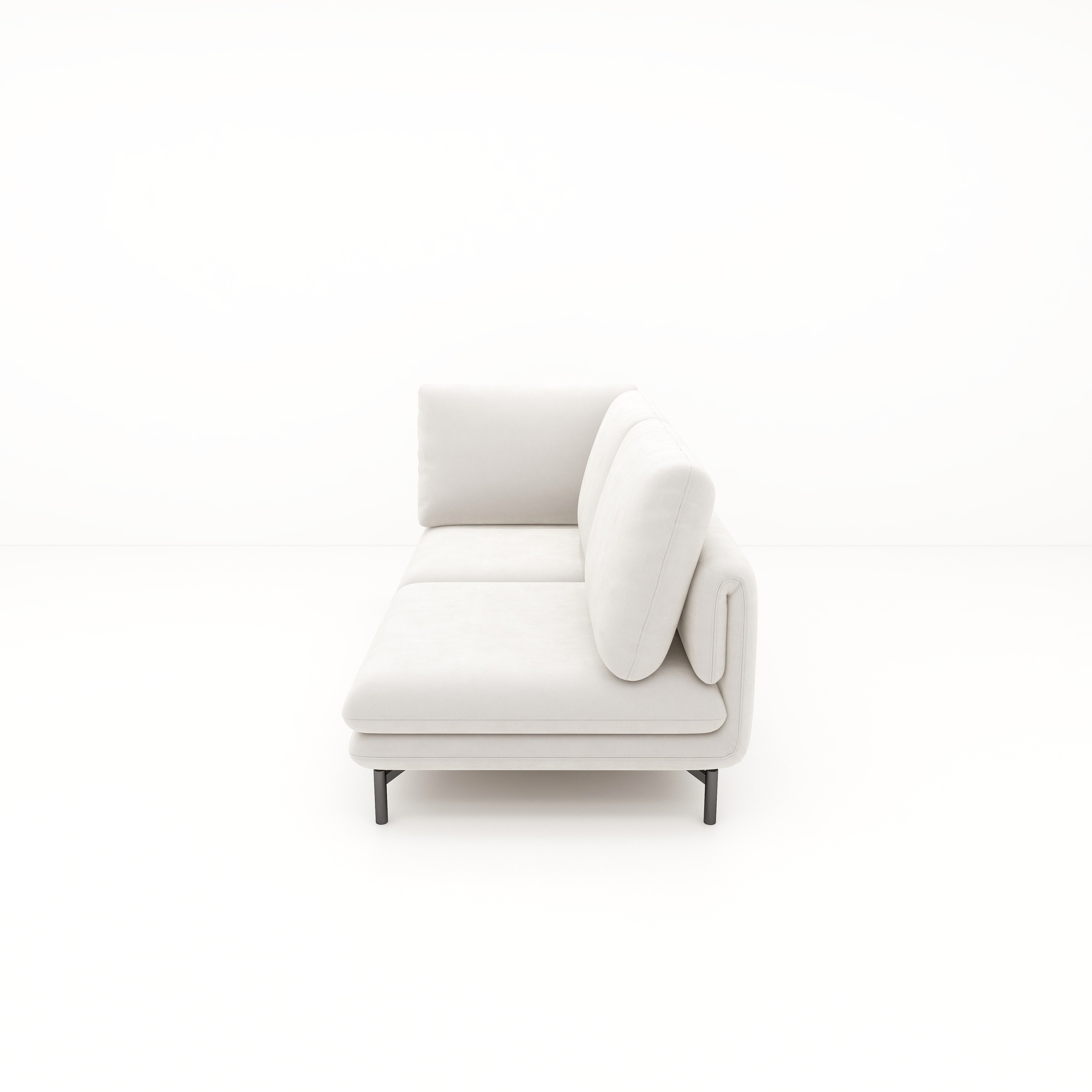 Creme II Sofa C3 Chaise With Right Arm – Commune-PH